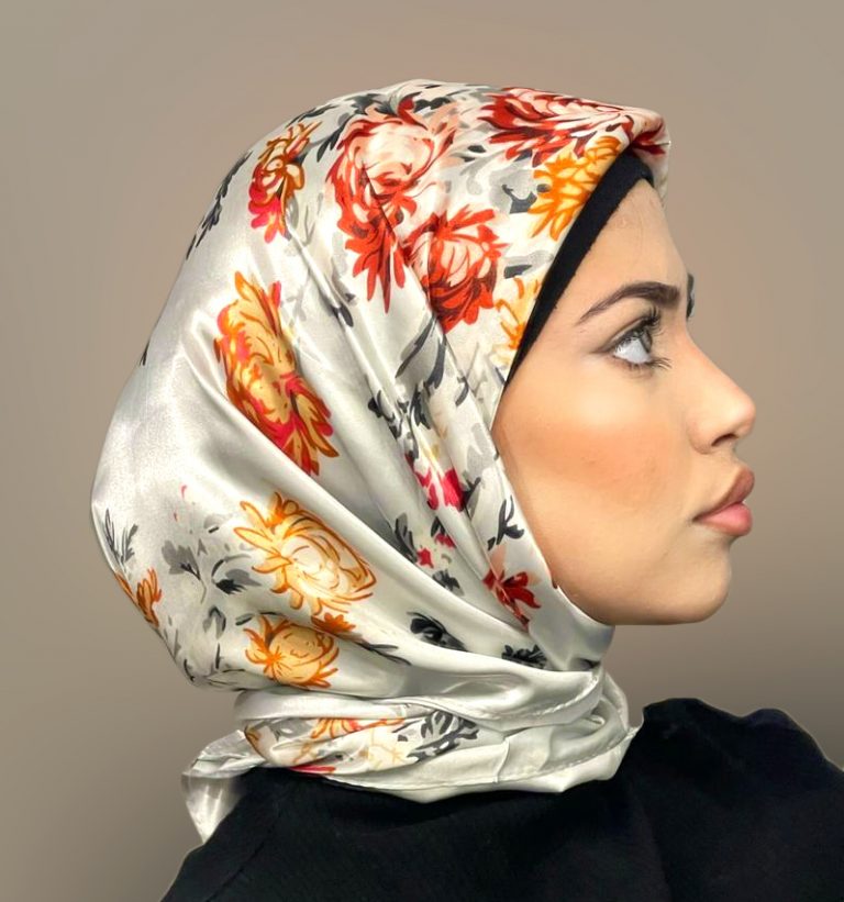 Patterned Silk Square Hijabs - Modest Behaviour