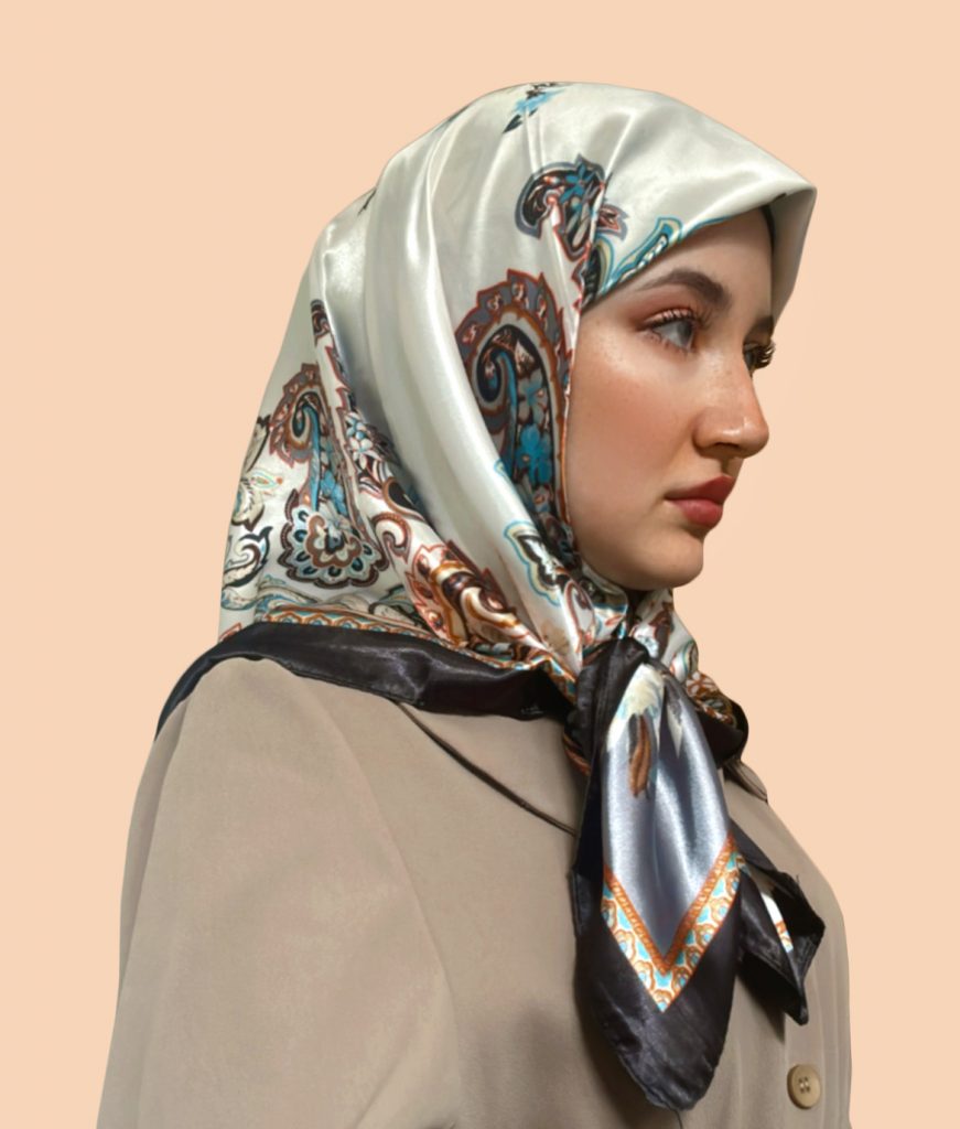Patterned Silk Square Hijabs - Modest Behaviour