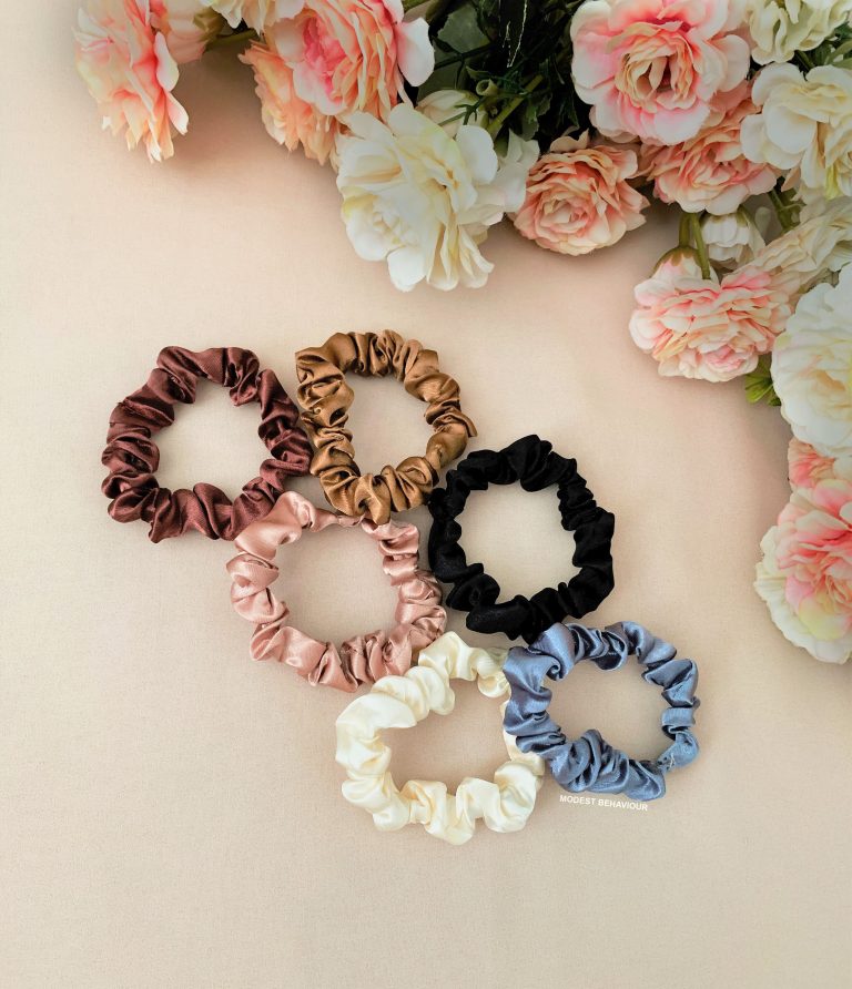 Mini Silky Scrunchies Set - Modest Behaviour