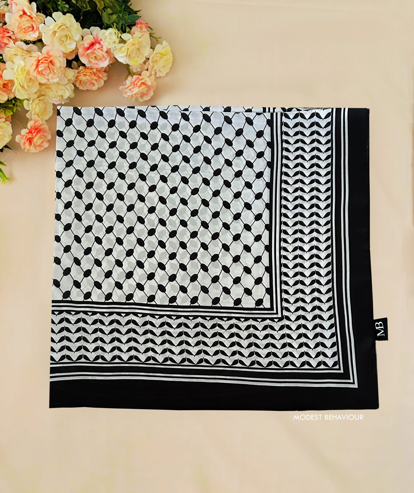 Palestinian Keffiyeh Square Hijab - Modest Behaviour